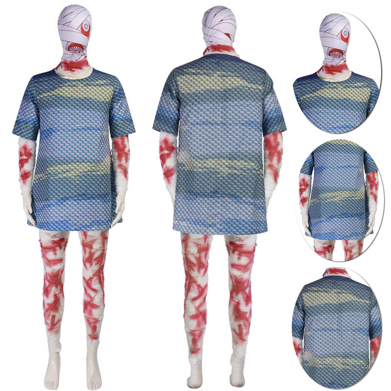Captain Curly Mouthwashing Cosplay Costume Halloween Outfit – Foyacos
