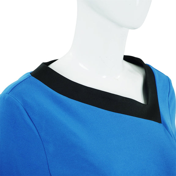 Star Trek The Original Series Female Duty Uniform TOS Blue Dress – Foyacos