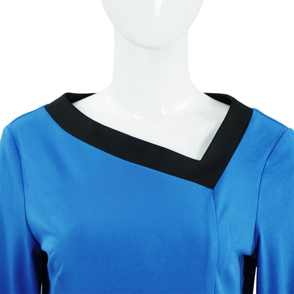 Star Trek The Original Series Female Duty Uniform TOS Blue Dress – Foyacos