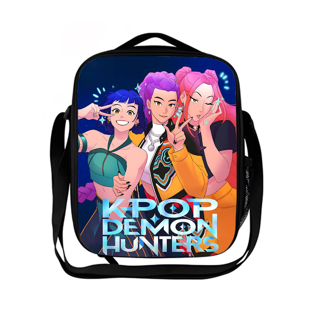 Kpop Demon Hunters Insulated Lunch Bag Lightweight Durable Lunch Tote ...