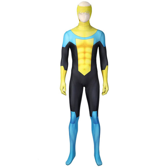 Invincible Halloween Costume – Mark Grayson Cosplay Blue Spandex Suit ...