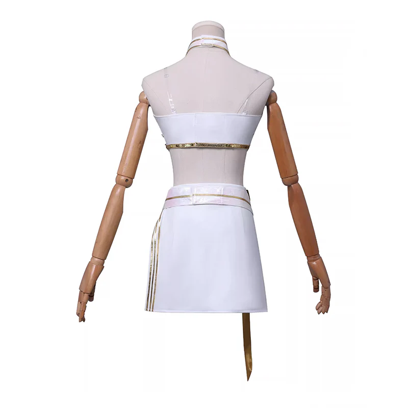 Mira Huntrix KPop Demon Hunters Costume White Golden Dance Outfit Hall ...